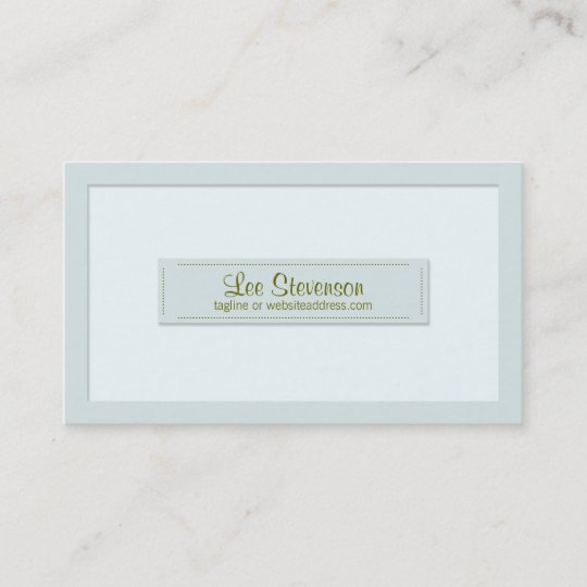 Stylish Gray Blue Business Card | Zazzle.com
