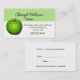 Stylish Green Apple Teacher's Business Card | Zazzle