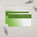 Stylish Green Environment Nature Protect Luxury Business Card | Zazzle