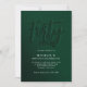 Stylish Green Script Forty 40th Adult Birthday Invitation | Zazzle