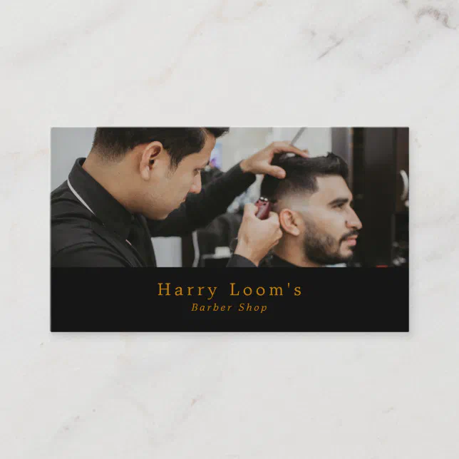 Stylish Hair Cut, Men's Barbers Business Card | Zazzle