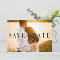 Stylish Handwritten Calligraphy Photo Save The Dat Date | Zazzle