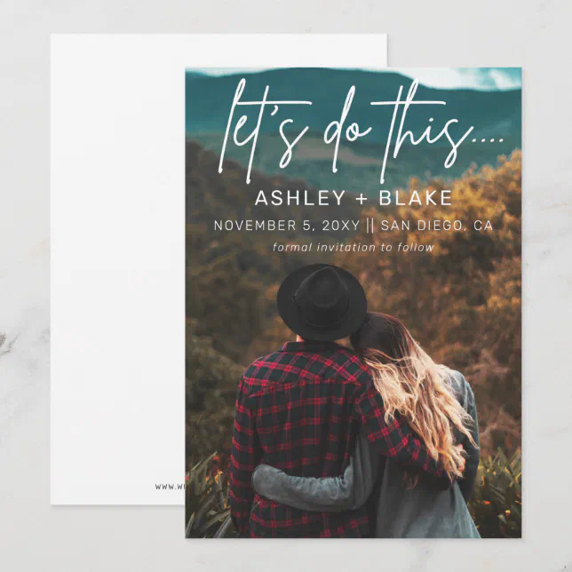 Stylish Handwritten Calligraphy Save the Date | Zazzle