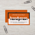 Stylish Handyman Signage Frame Business Card | Zazzle