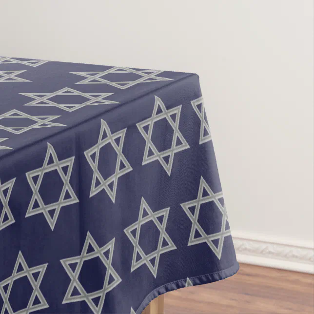 Stylish | Hanukkah | STAR OF DAVID Tablecloth | Zazzle