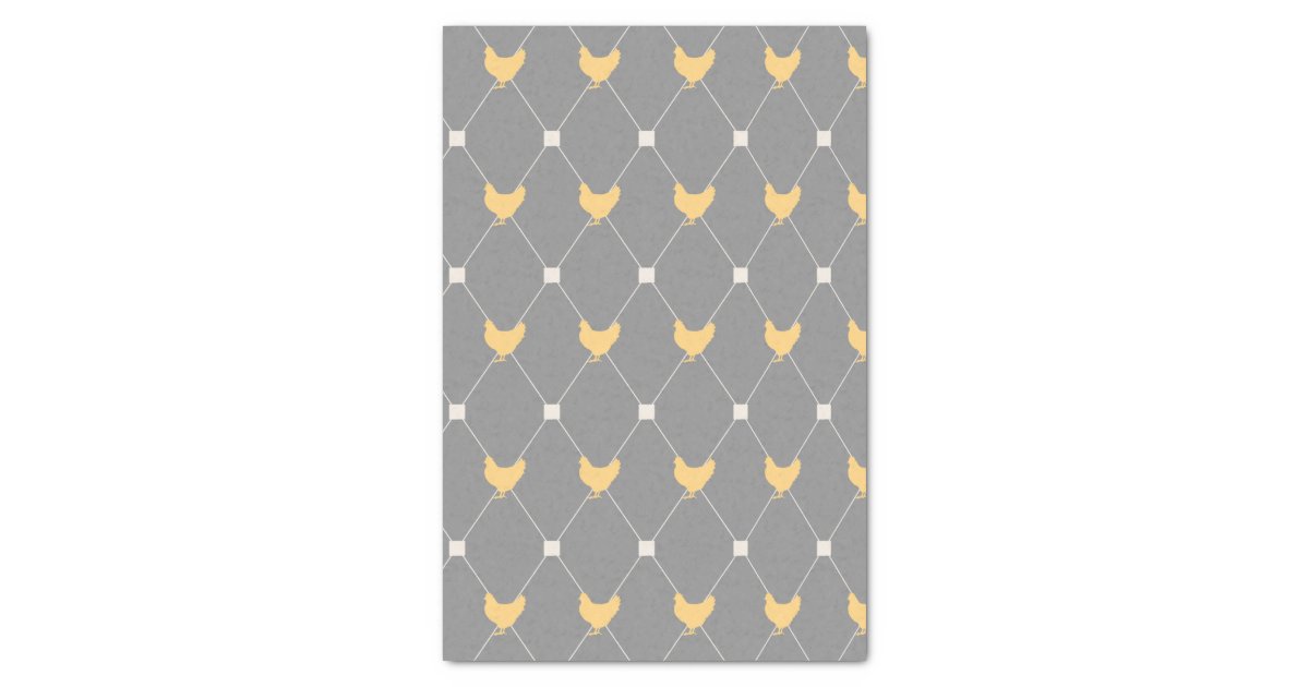 Stylish Harlequin Chicken Pattern Tissue Paper | Zazzle
