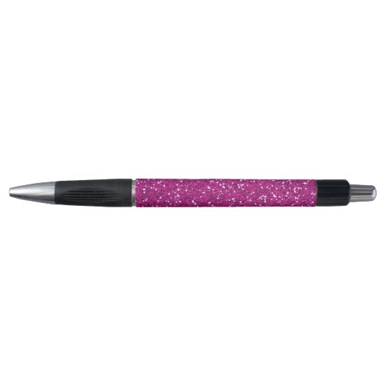 Stylish Hot Pink Glitter Pen | Zazzle.com