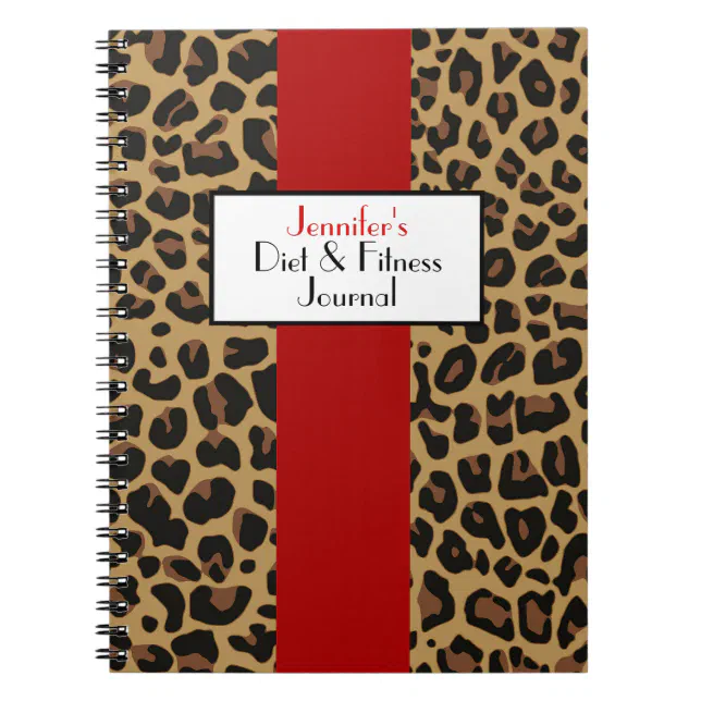 Stylish Jaguar Fur Pattern Custom Journal | Zazzle