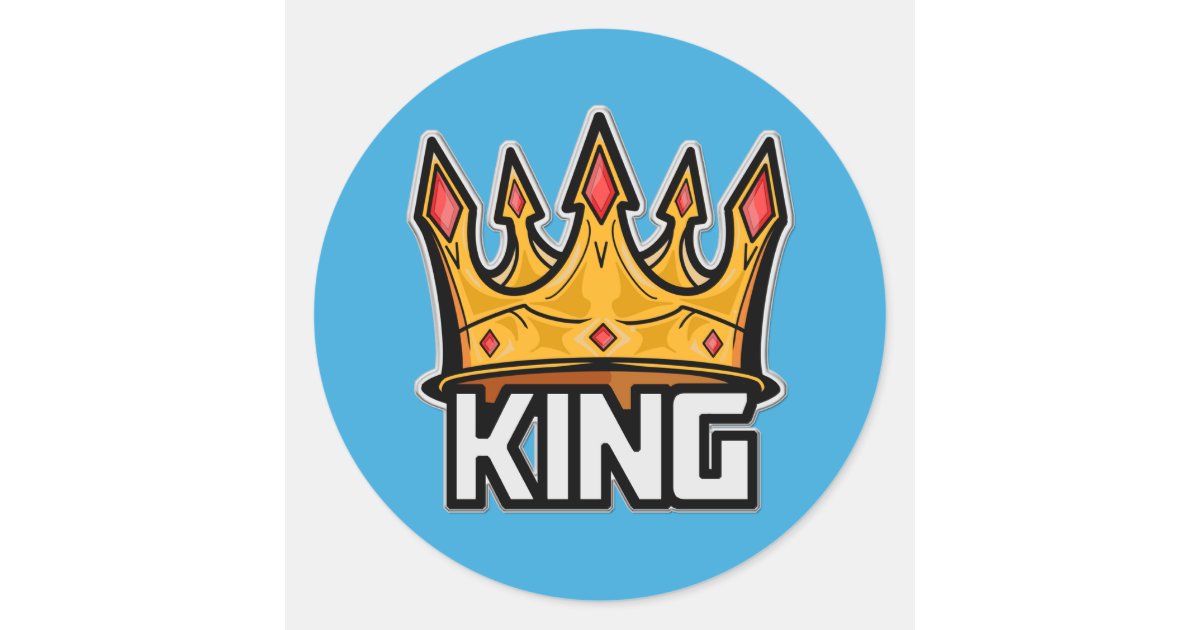 Stylish King Crown Sticker | Zazzle