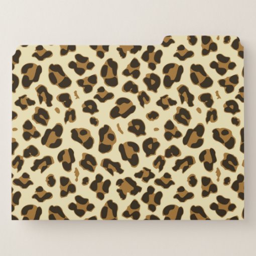 Stylish Leopard Print | Personalized File Folder | Zazzle