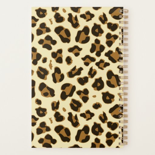 Stylish Leopard Print Planner | Zazzle