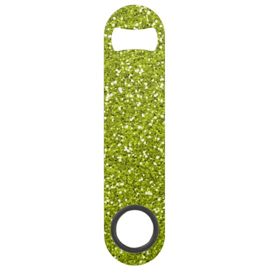 Stylish Lime Green Glitter Bar Key | Zazzle.com