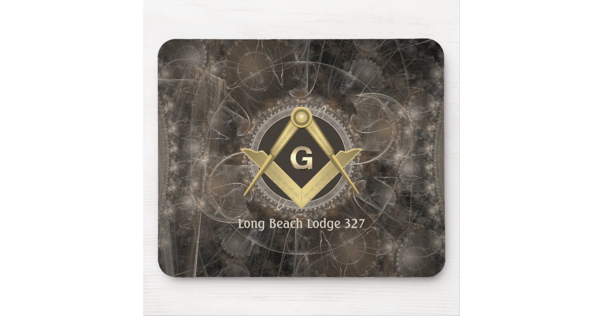 Stylish Masonic Monogrammed Mouse Pad | Zazzle