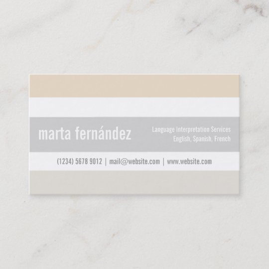 Stylish, minimalist language translator card | Zazzle.com