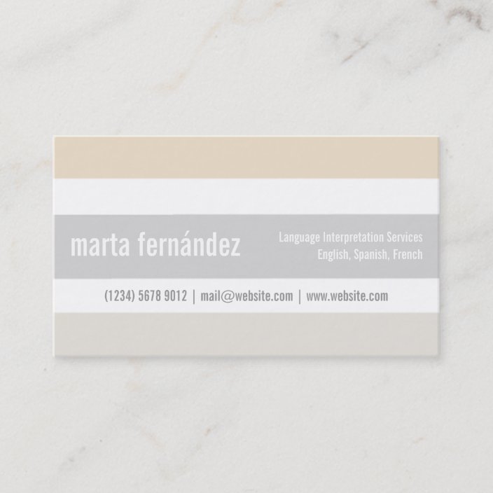 Stylish, minimalist language translator card | Zazzle.com