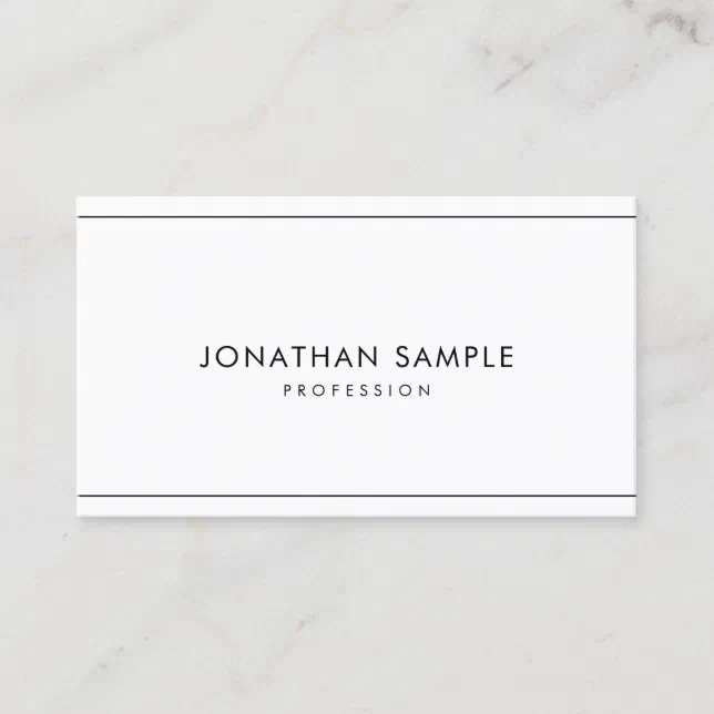 Stylish Minimalist Modern Professional Simple Business Card | Zazzle