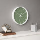 Stylish Minimalist Sage Green Wall Clock | Zazzle