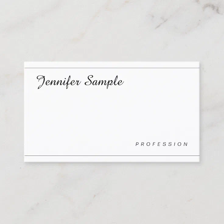 Stylish Minimalistic Professional Modern Simple Business Card | Zazzle