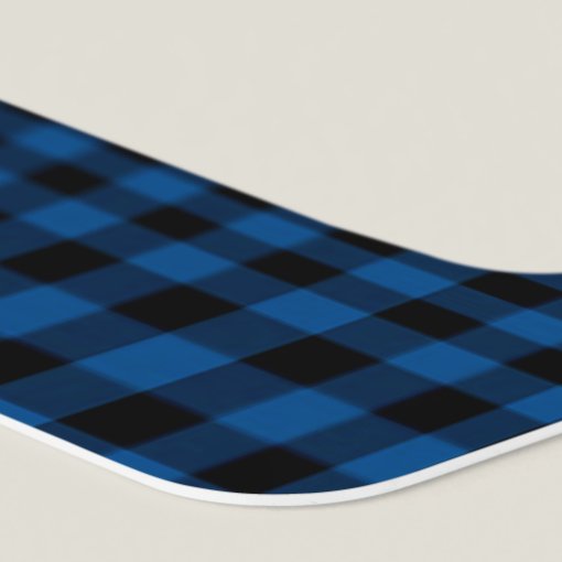 Stylish Modern Blue Black Buffalo Check Plaid License Plate Frame | Zazzle