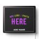 STYLISH MODERN CUSTOMIZABLE BLACK VERIFIED BRANDED LED SIGN | Zazzle