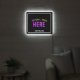 STYLISH MODERN CUSTOMIZABLE BLACK VERIFIED BRANDED LED SIGN | Zazzle