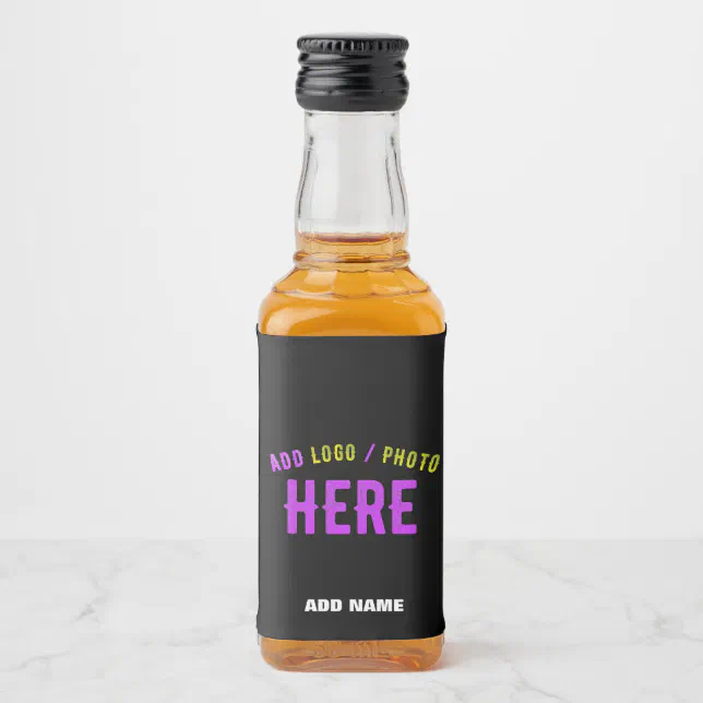 STYLISH MODERN CUSTOMIZABLE BLACK VERIFIED BRANDED LIQUOR BOTTLE LABEL ...