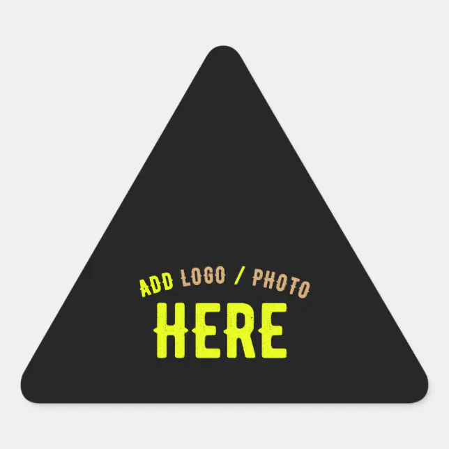 STYLISH MODERN CUSTOMIZABLE BLACK VERIFIED BRANDED TRIANGLE STICKER ...