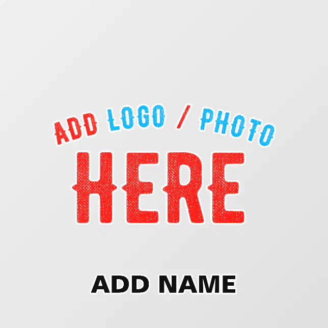 STYLISH MODERN CUSTOMIZABLE CLEAR VERIFIED BRANDED WALL DECAL | Zazzle