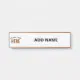 STYLISH MODERN CUSTOMIZABLE WHITE VERIFIED BRANDED DOOR SIGN | Zazzle