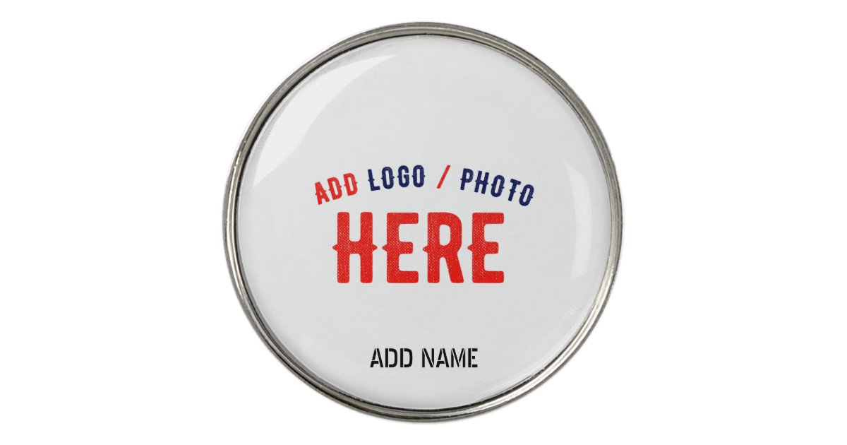 STYLISH MODERN CUSTOMIZABLE WHITE VERIFIED BRANDED GOLF BALL MARKER ...