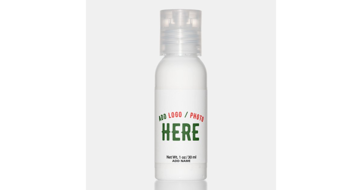 STYLISH MODERN CUSTOMIZABLE WHITE VERIFIED BRANDED HAND LOTION | Zazzle