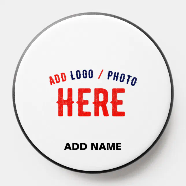 STYLISH MODERN CUSTOMIZABLE WHITE VERIFIED BRANDED PopSocket | Zazzle