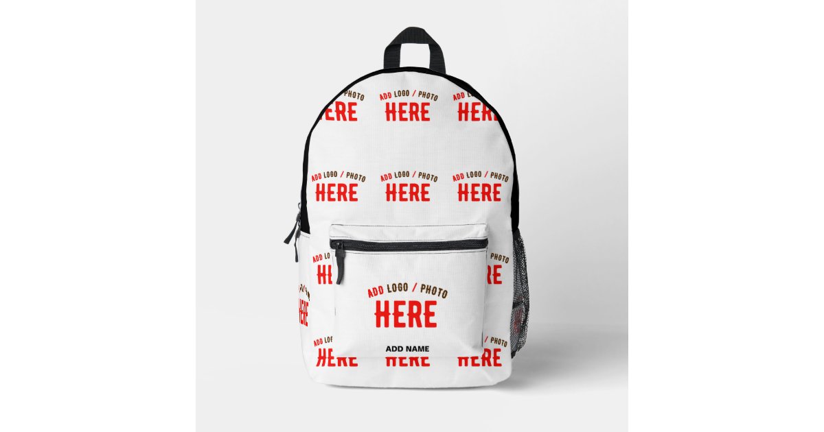 STYLISH MODERN CUSTOMIZABLE WHITE VERIFIED BRANDED PRINTED BACKPACK ...