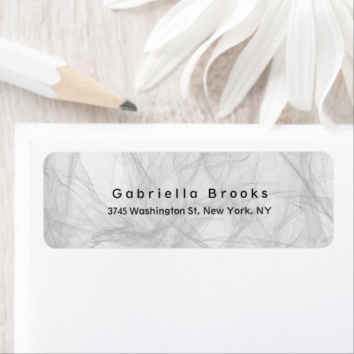 Stylish Modern Plain Elegant Unique Grey Label | Zazzle