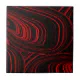 Stylish Modern Red and Black Abstract Pattern Ceramic Tile | Zazzle
