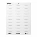 Stylish Modern Simple Design Chic White Plain Label | Zazzle