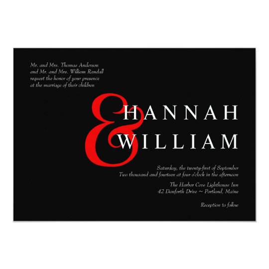 Stylish Modern Typography Wedding Invitations | Zazzle.com