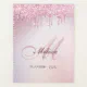 stylish monogram rose gold purple glitter planner | Zazzle