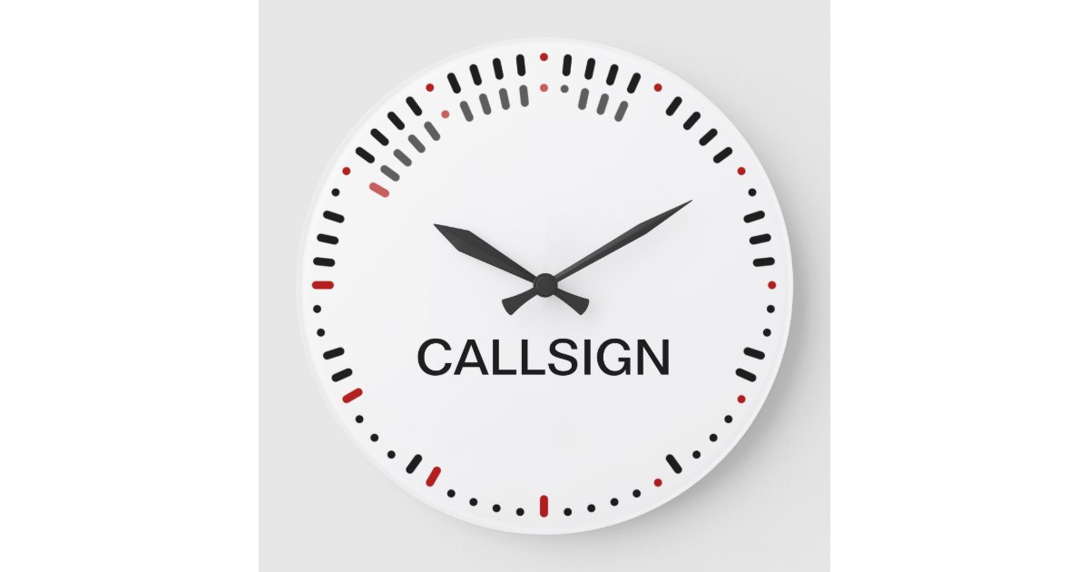 Stylish Morse Code Clock | Zazzle