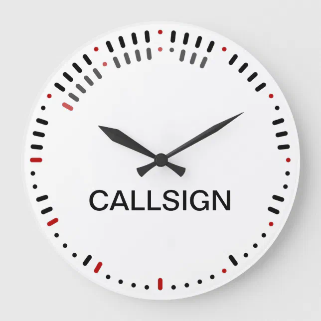 Stylish Morse Code Clock | Zazzle