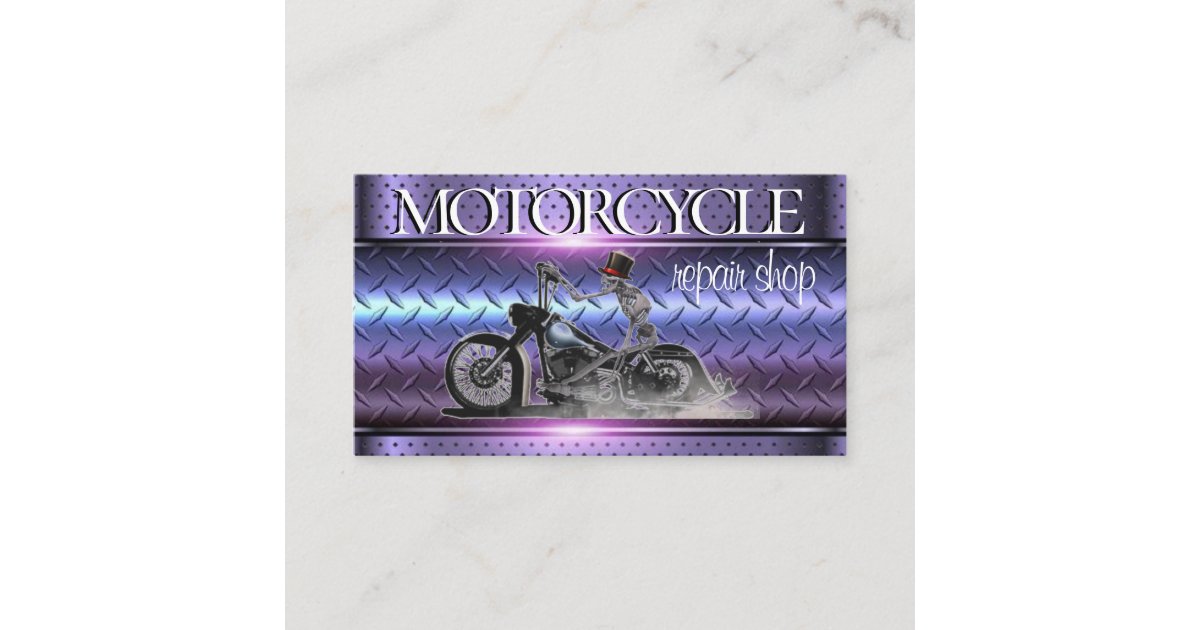 Stylish Motorcycle Business Card | Zazzle