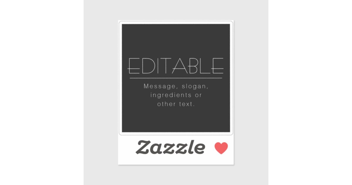 Stylish Multi-Purpose Sticker | Zazzle