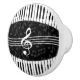 Stylish Music Notes Treble Clef and Piano Keys Ceramic Knob | Zazzle