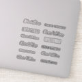 Stylish Name Sticker | Zazzle