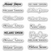Stylish Name Sticker | Zazzle
