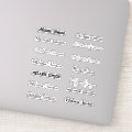 Stylish Name Sticker | Zazzle