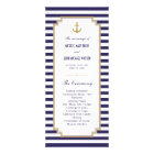 Nautical Anchor Wedding Program | Zazzle.com