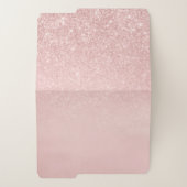 Stylish navy blue pink gold boho floral file folder | Zazzle