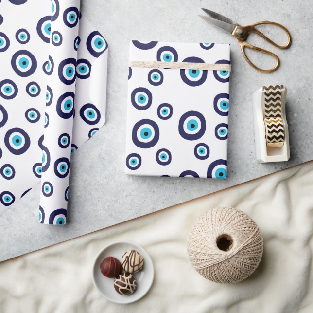 evil eye pattern paper