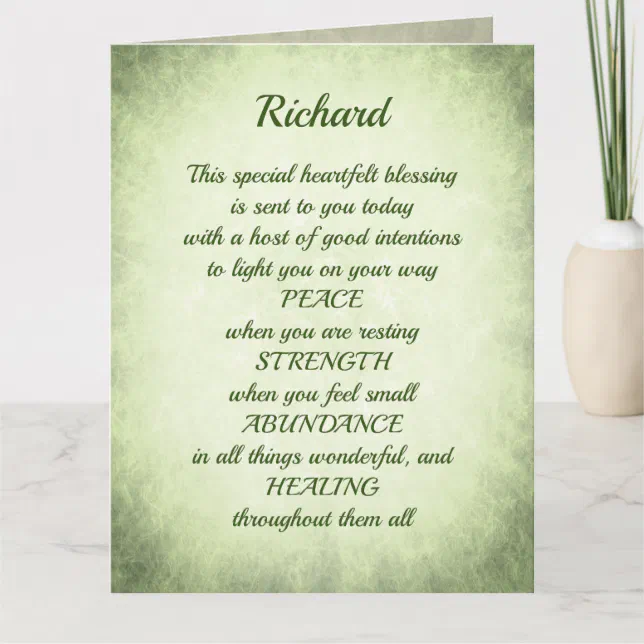 Stylish Nice Words Get Well Recovery Greeting Card | Zazzle